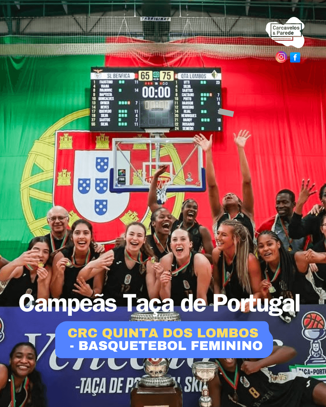 CAMPEÃS DA TAÇA DE PORTUGAL - União das Freguesias de Carcavelos e Parede